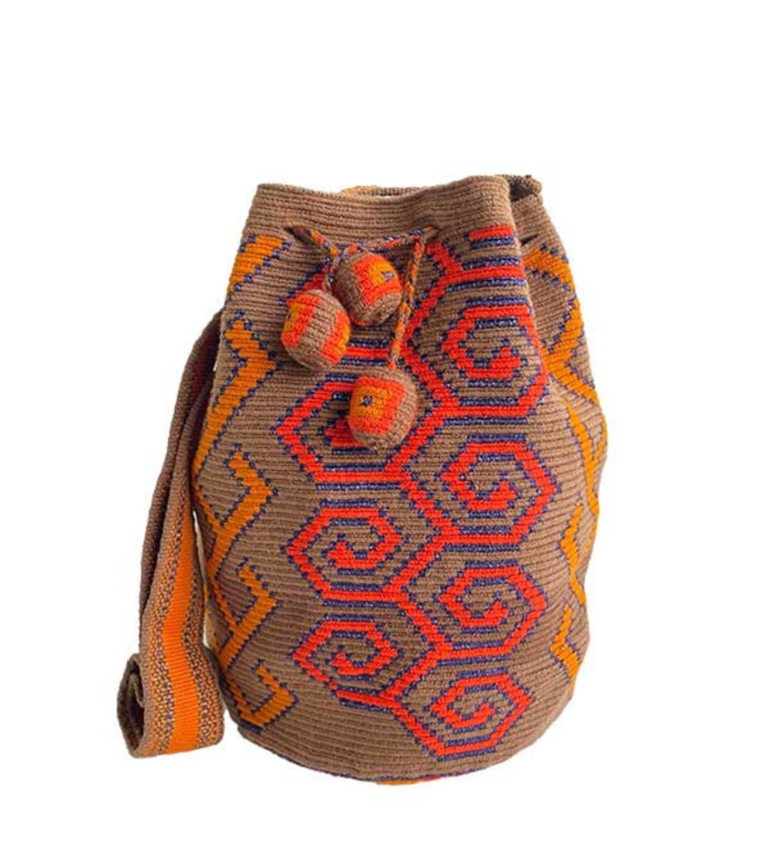 SHINING THREAD WAYUU, Shining Crochet Bag, Brown Luxury Bag, Artisan ...