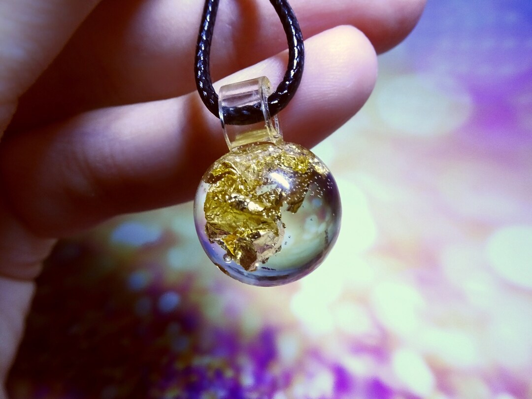 Pendant Sphere | Orb Necklace | Bubble Pendant | Minimalist Necklace ...