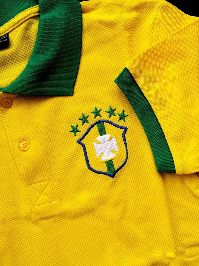Brazil Polo Shirt Brasil National Football Team T-shirt Brazilian ...