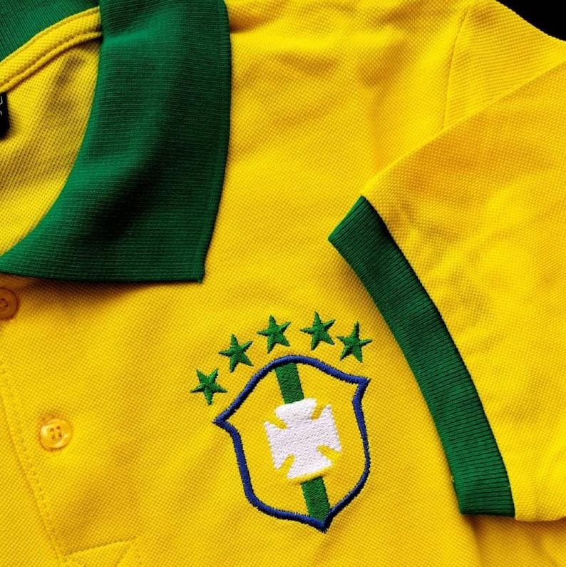 Brazil Polo Shirt Brasil National Football Team T-shirt Brazilian ...