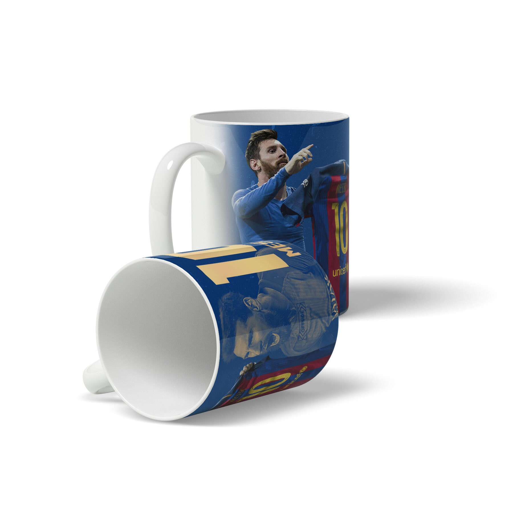 Messi Mug, Lionel Messi, Barcelona, Mug, Football Mug, White Ceramic ...