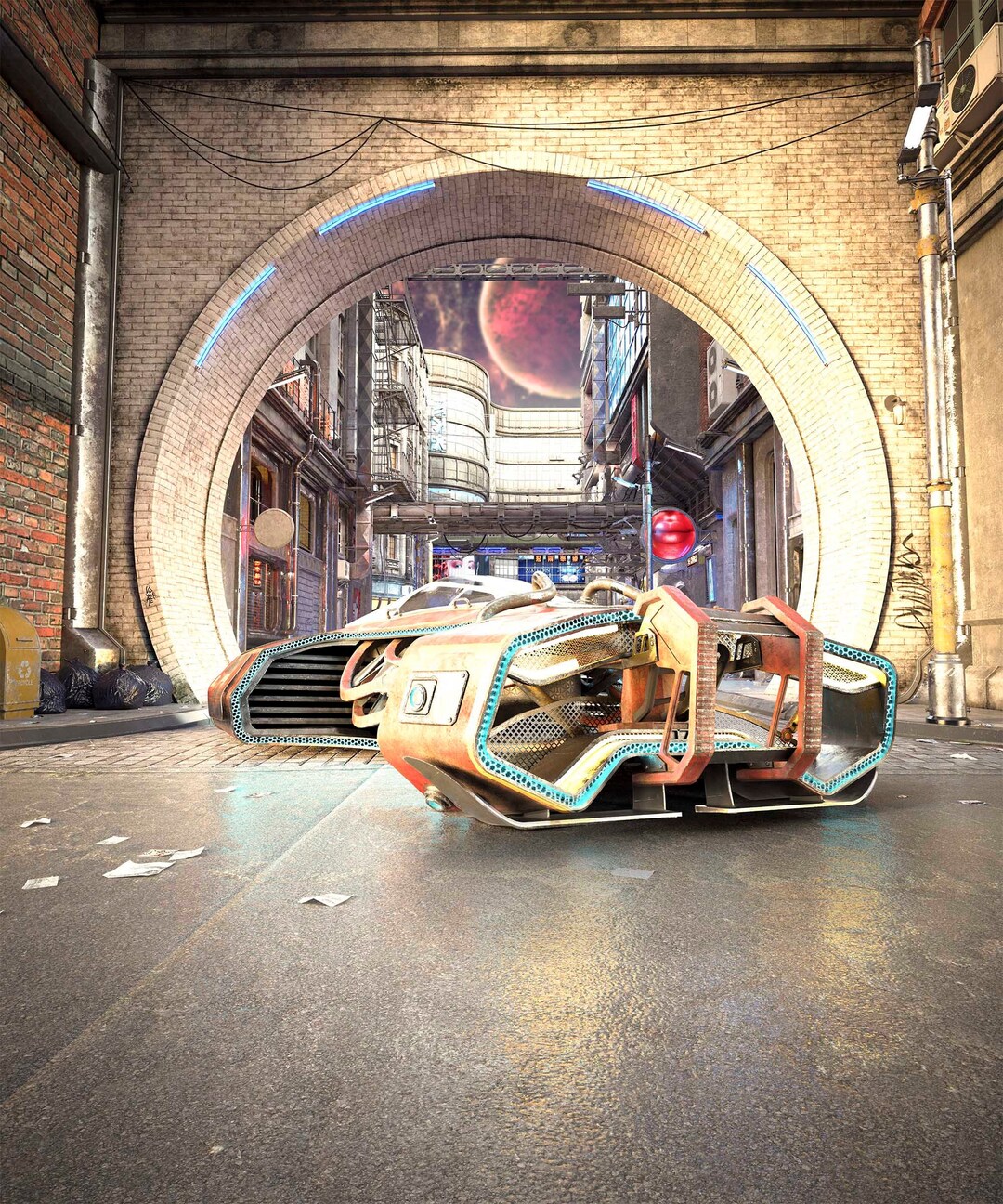 Sci-fi Cosplay Digital Backdrop-science Fiction Car, Superhero and ...