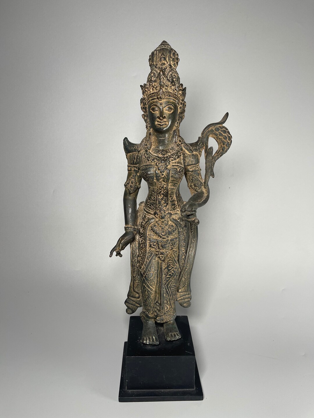 Masterpiece Goddess Sri Statue 18.1”bronze Brass ,spiritual Collectable ...