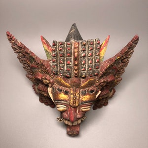 Handmade Rangda Mask, Antique Wood Wall Decor (11.8 Inch) - Etsy