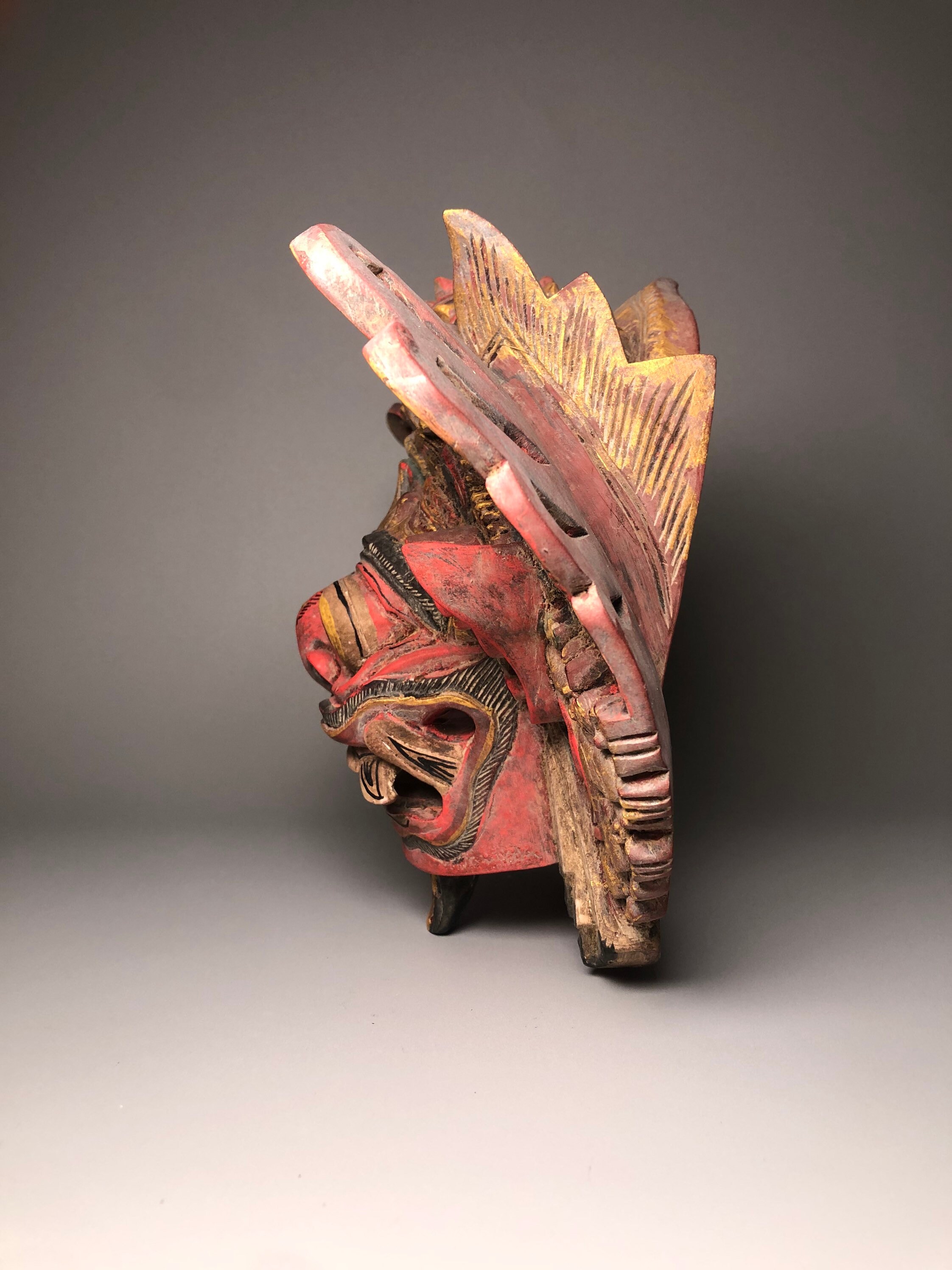 Barong Mask 9.0inch Antique Color Barong Mask Luxury - Etsy