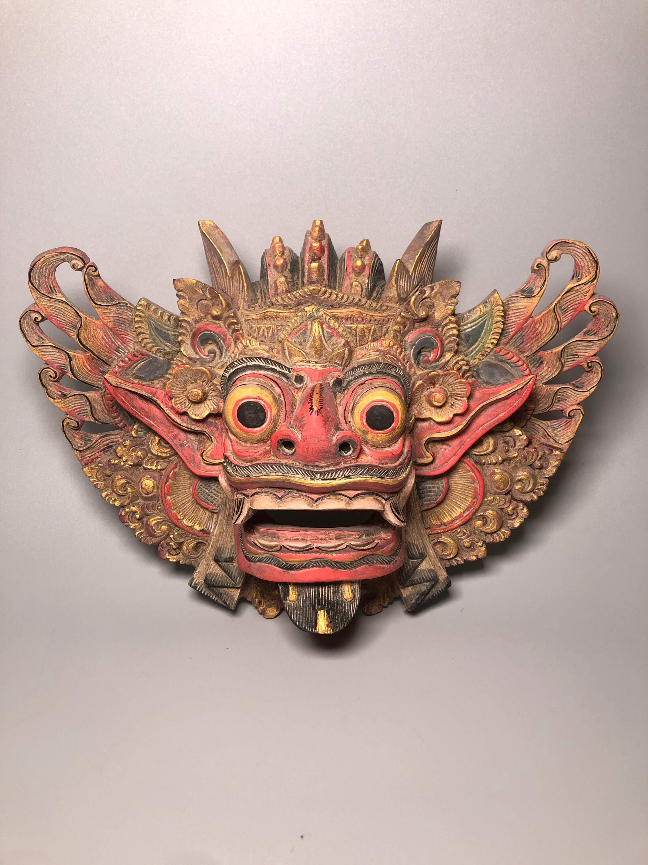 Barong Mask 9.0inch Antique Color Barong Mask Luxury - Etsy
