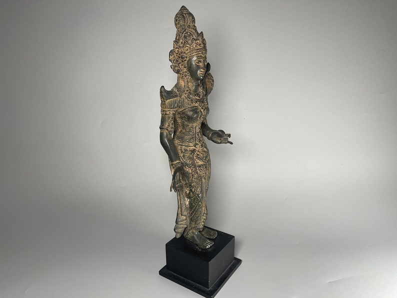 Masterpiece Goddess Sri Statue 18.1”bronze Brass ,spiritual Collectable ...
