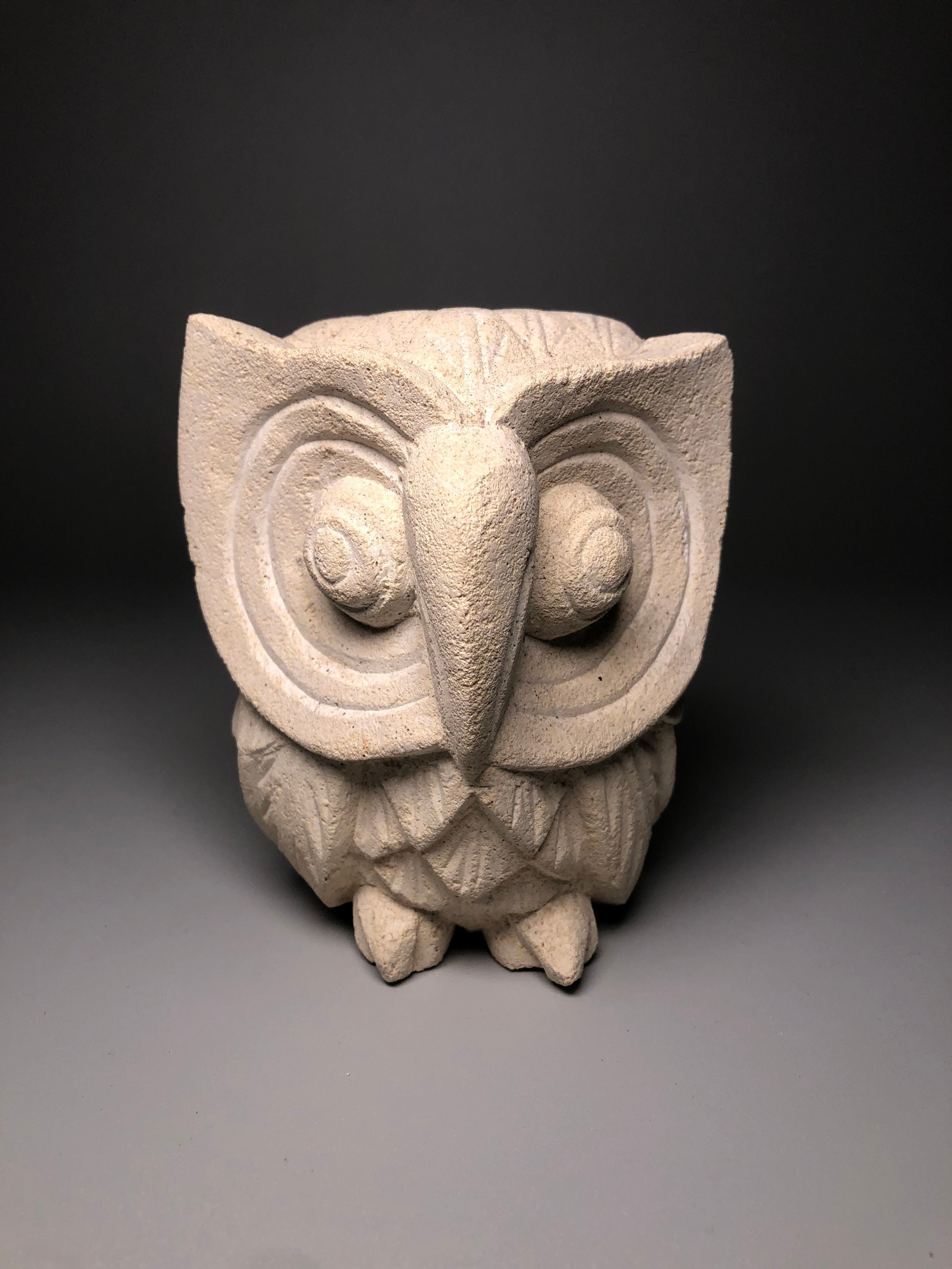 Owl Statue,stone Owl,owl Sclupture,handmade Statue,home Decore,birthday ...