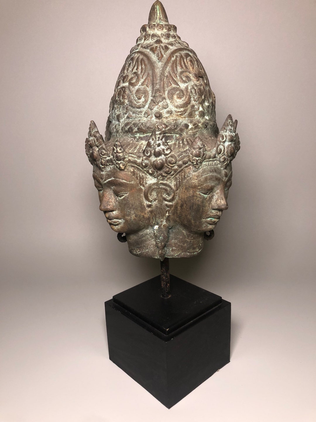 Lord Brahma Bronze Statue, Four Face Figure, Hindu Decor, 17.7 Inch - Etsy