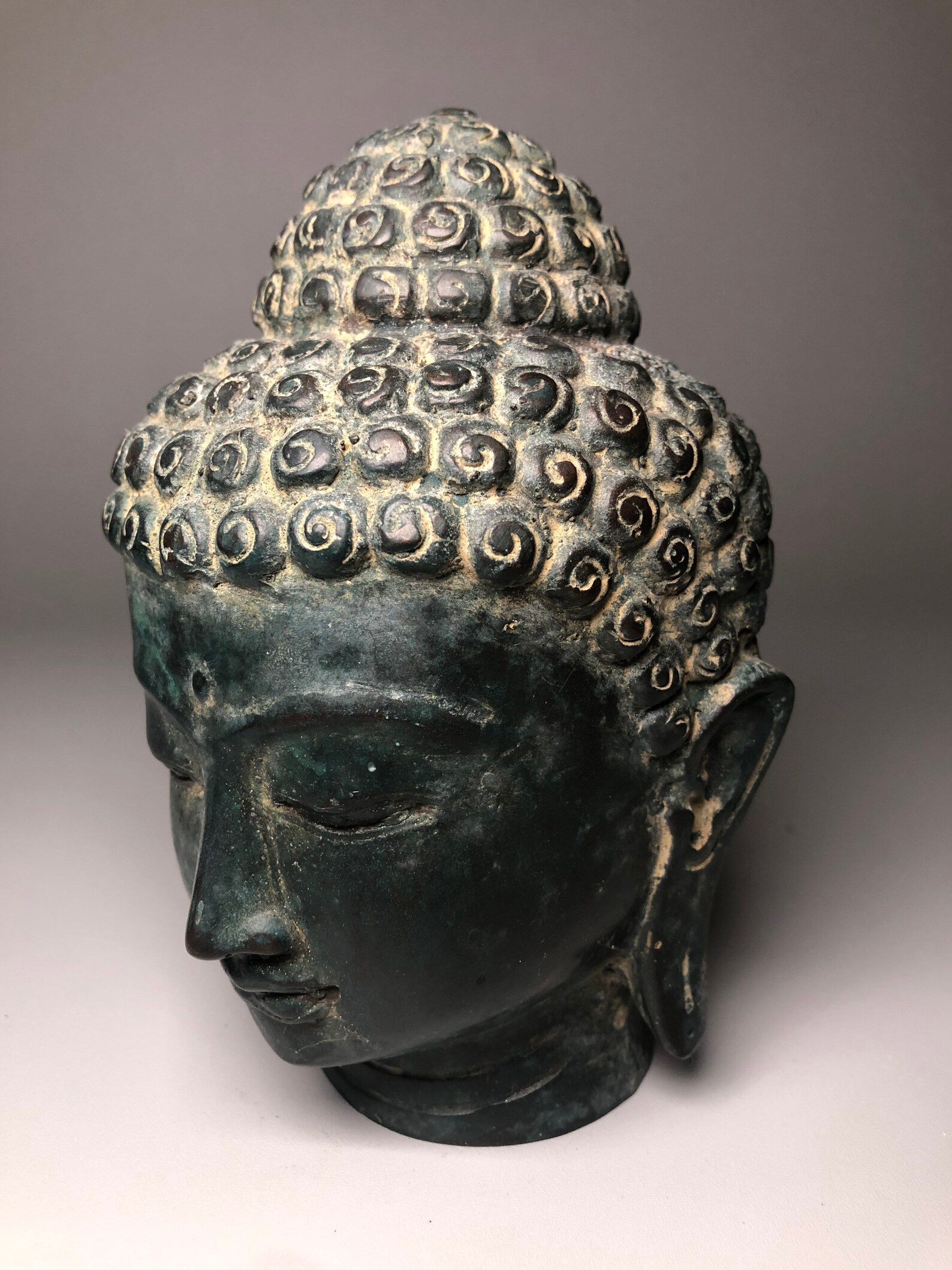 Buddha Head Bronze,antique Buddha,buddha Head Sclupture. - Etsy