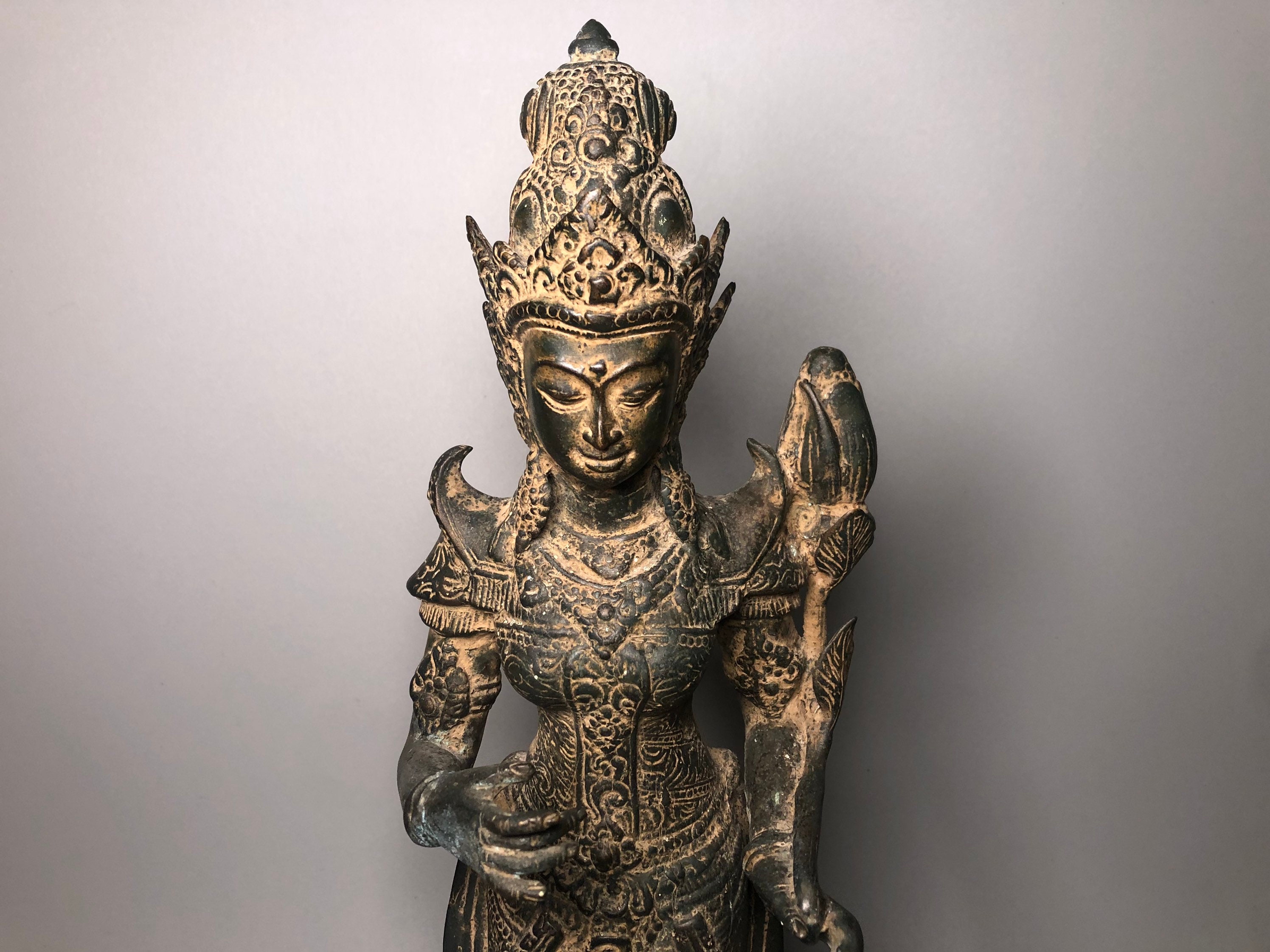 Parvati Sculpture 18.1inch ,parvati Statue,vintage Bronze Parvati,hindu ...