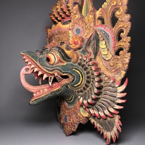 Handmade Wood Paksi Mask, Balinese Garuda Wall Decor - Etsy