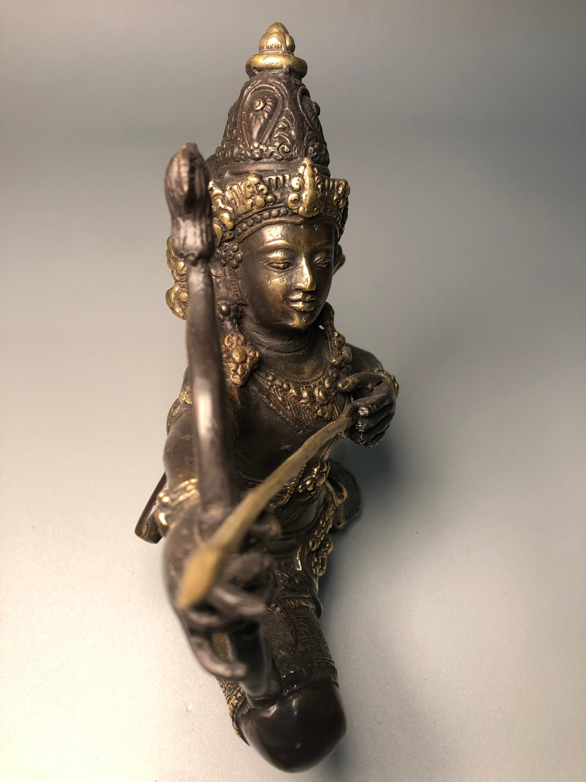 Bronze Arjuna Statue, Vishnu Avatar, Hindu Spiritual Decor - Etsy
