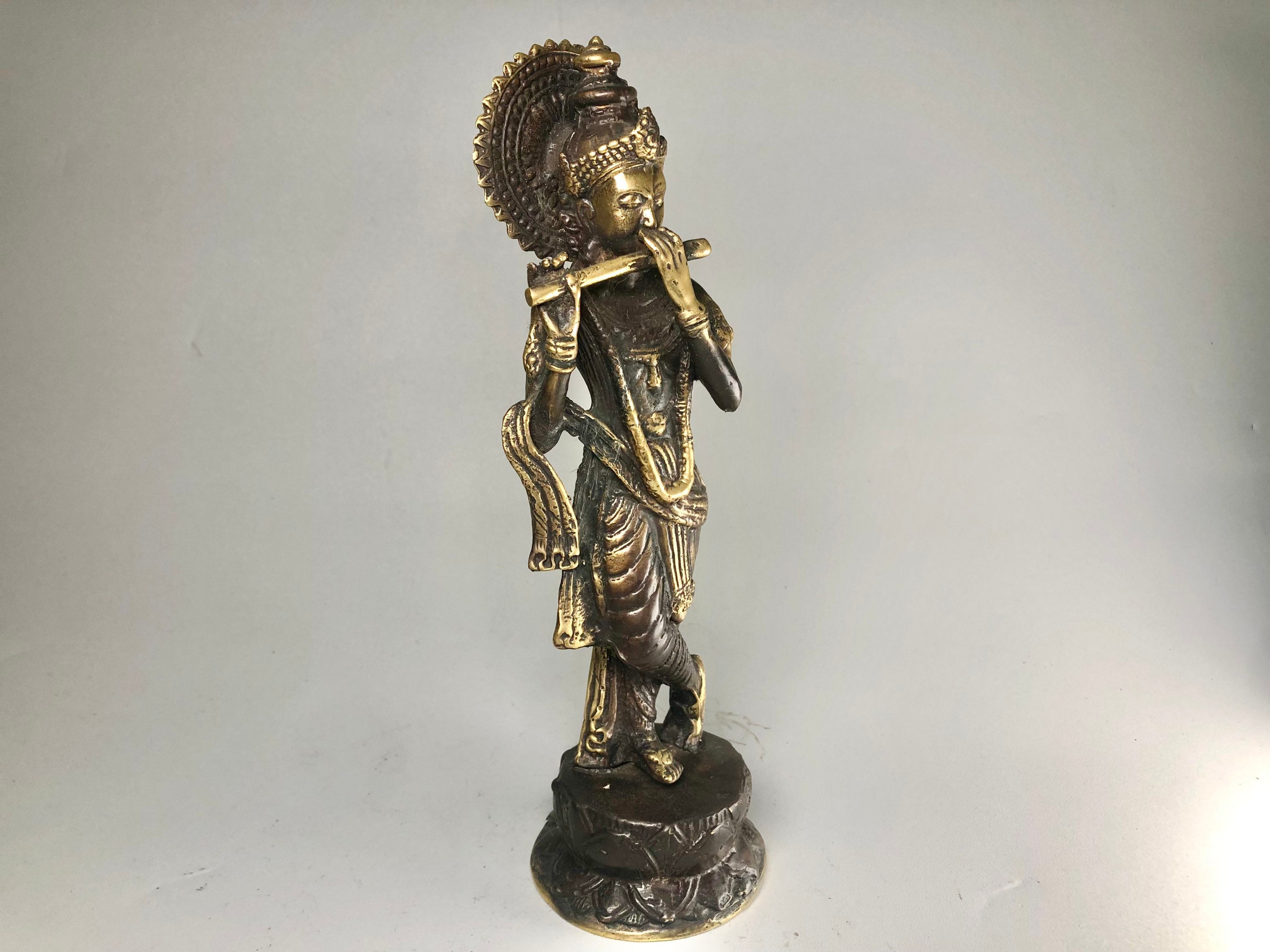 Krishna Statue Krishna Flute Statuelord Krishna Flute - Etsy