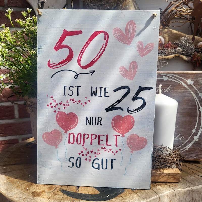 Schilder Zum 50 Geburtstag Selber Machen