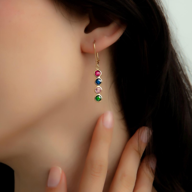 Birthstone Earrings - Etsy UK