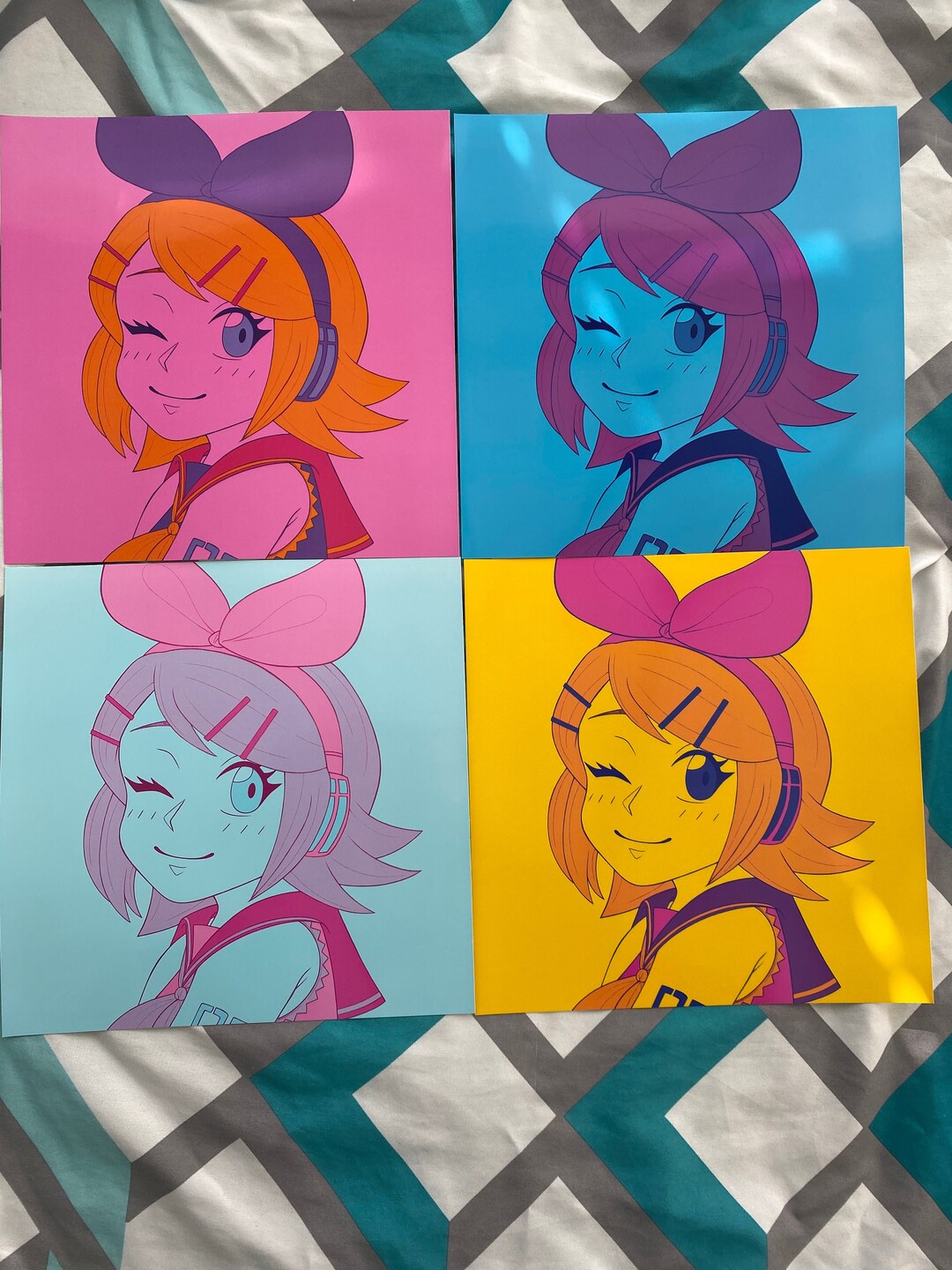 Vocaloid Piapro CFM Kagamine Rin Print Set Anime Posters - Etsy