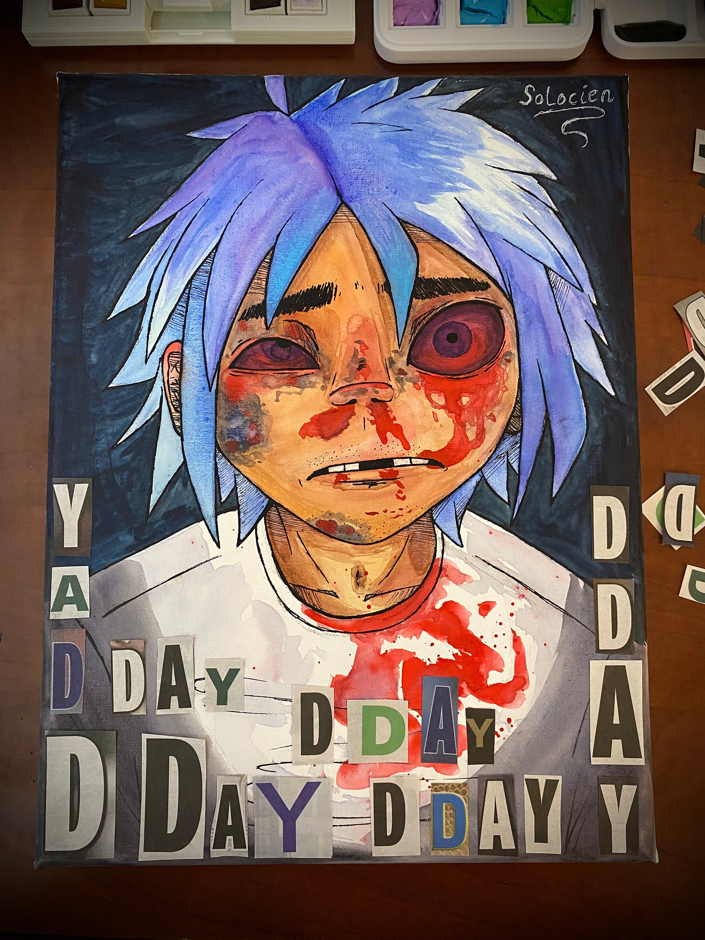 Gorillaz 2d Stylo Mask