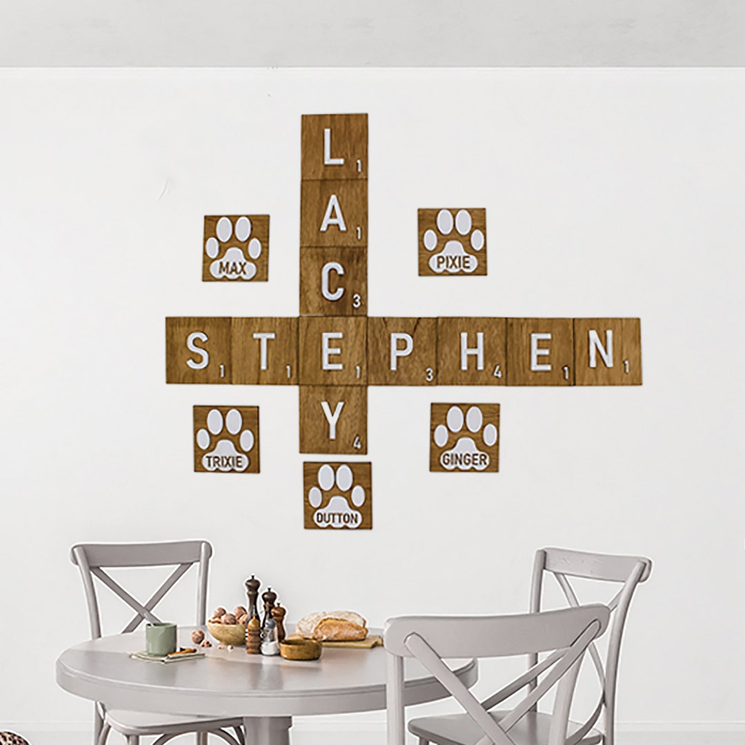 Personalized Scrabble Tiles Family Scrabble Family Pets - Etsy