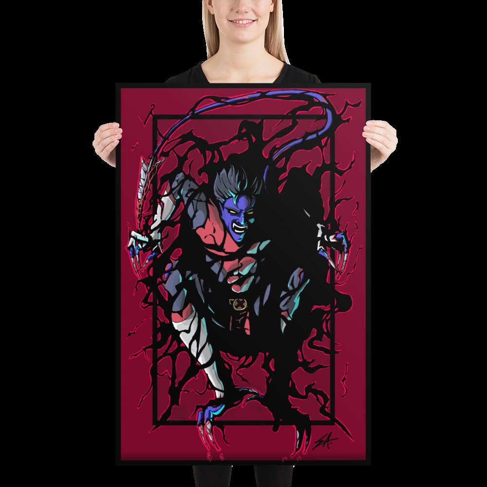Nightcrawler Marvel X Men Comic Poster Unique Original Art Office Decor ...