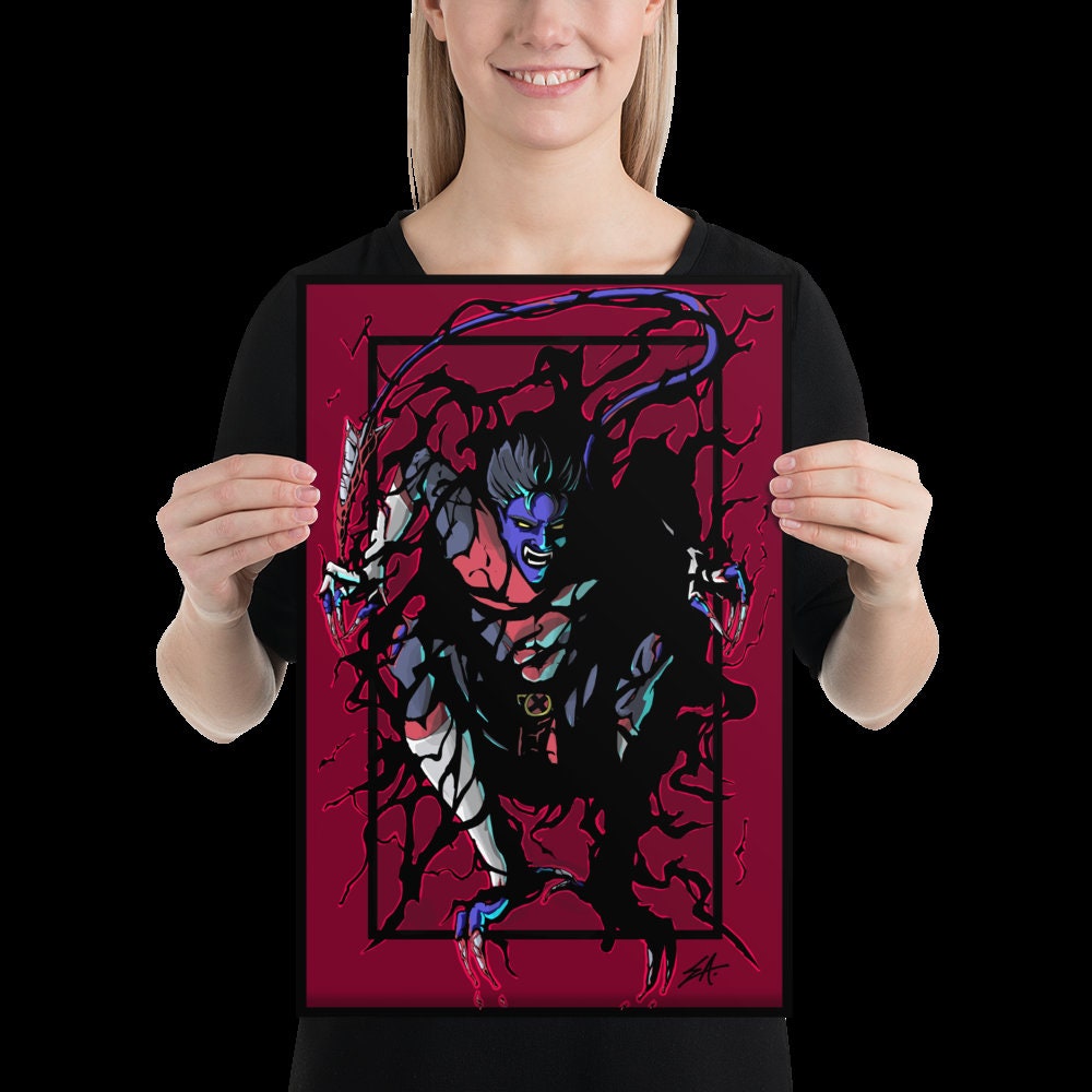 Nightcrawler Marvel X Men Comic Poster Unique Original Art Office Decor ...