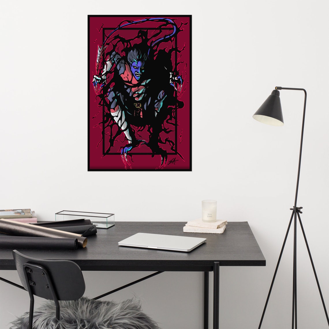 Nightcrawler Marvel X Men Comic Poster Unique Original Art Office Decor ...