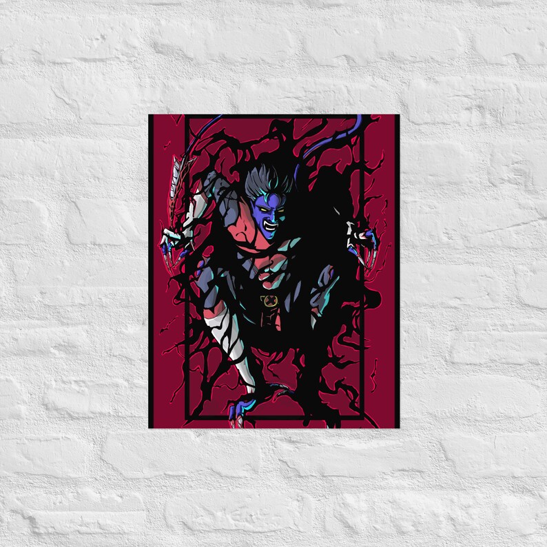 Nightcrawler Marvel X Men Comic Poster Unique Original Art Office Decor ...