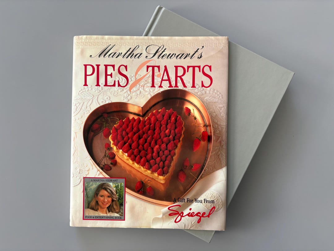 1985 Vintage Martha Stewart's Pies & Tarts First Edition Rare Spiegel ...