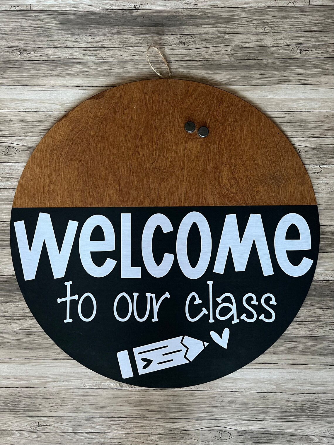 Classroom Sign With Magnetic Bows / Door Sign / - Etsy