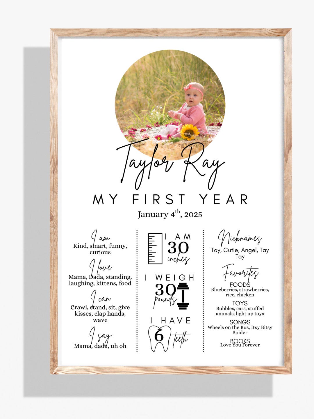 Editable Minimalist Milestone Sign | Birthday Milestones | Digital ...