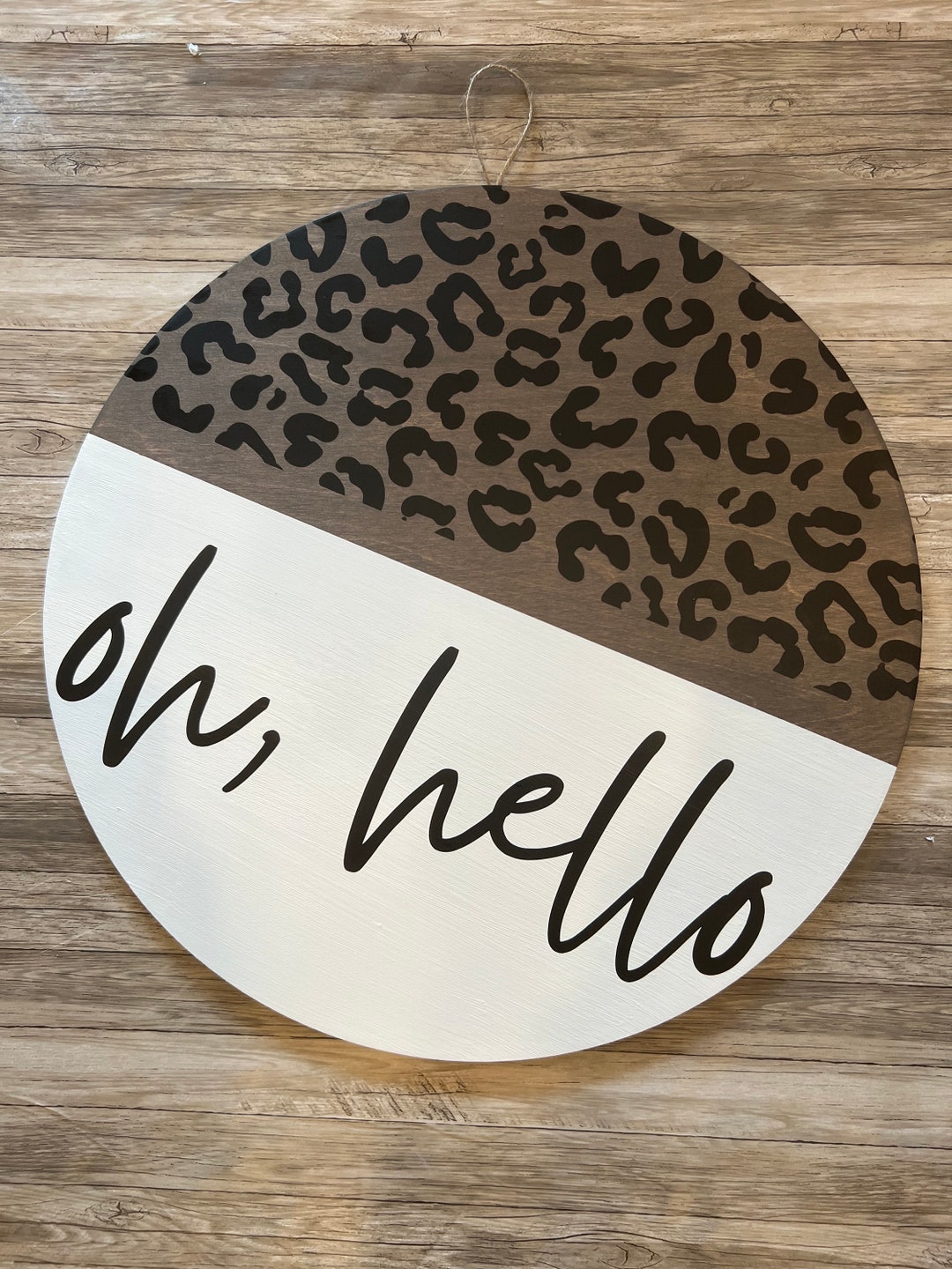 Oh Hello Door Sign With Interchangeable Magnetic Bows - Etsy