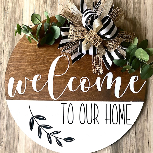 Welcome Door Sign - Etsy