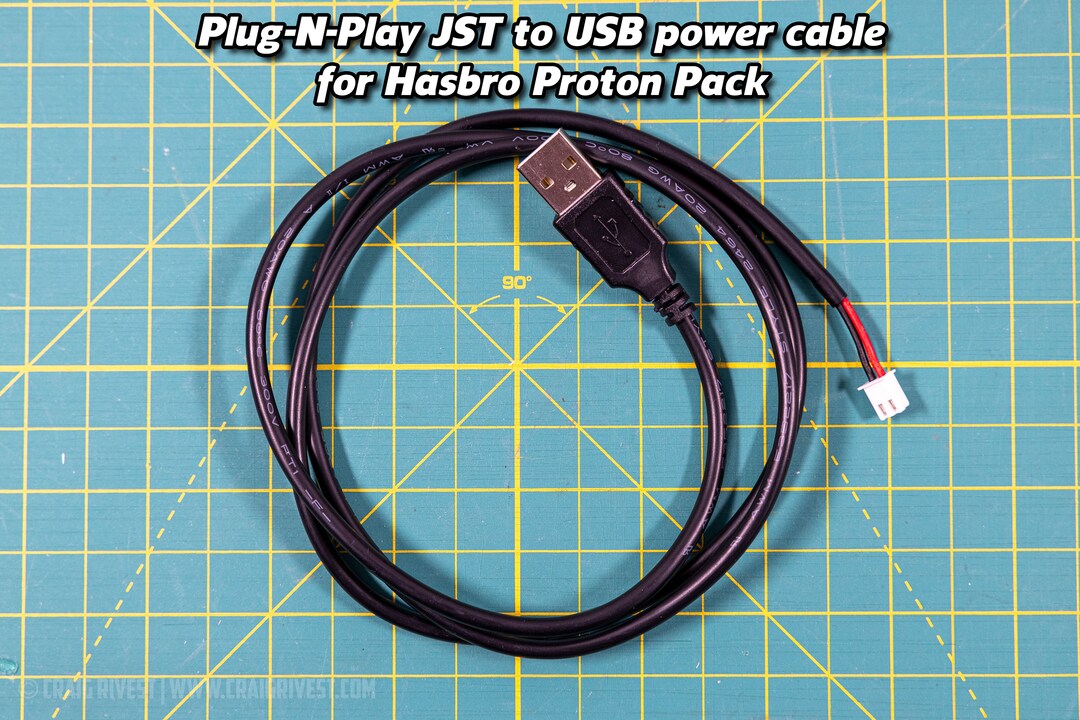 JST to USB Proton Power Cable Adapter for Hasbro Ghostbusters Afterlife ...