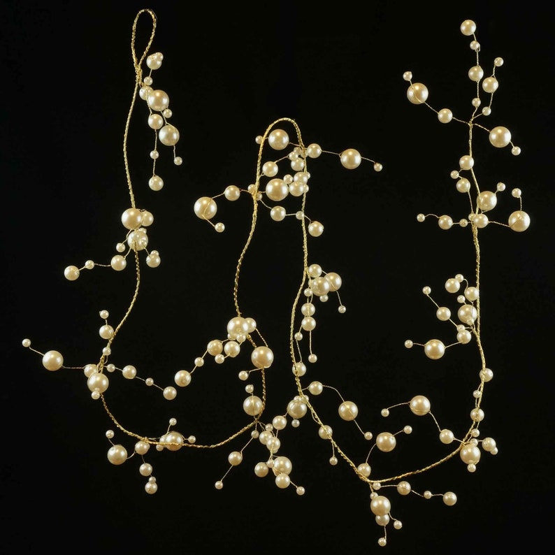 6' Beaded White Pearl Garland Wedding Holiday Party - Etsy