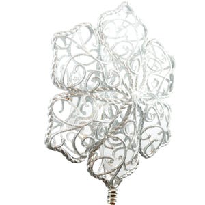 12" AB Acrylic Crystal Snowflake Tree Topper Christmas Holiday Decor - Etsy