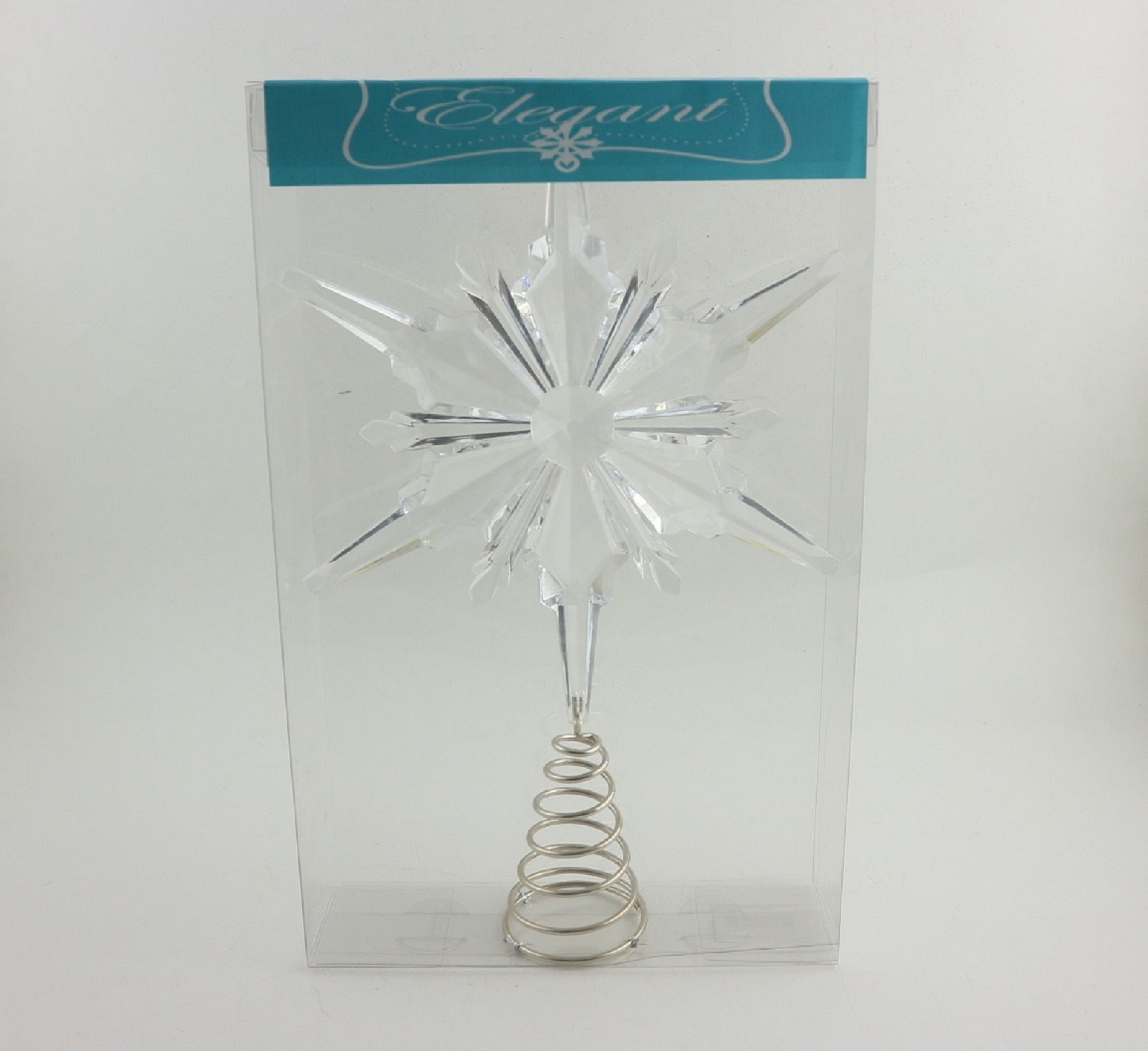 Clear Acrylic Snowflake Christmas Holiday Tree Topper - Etsy