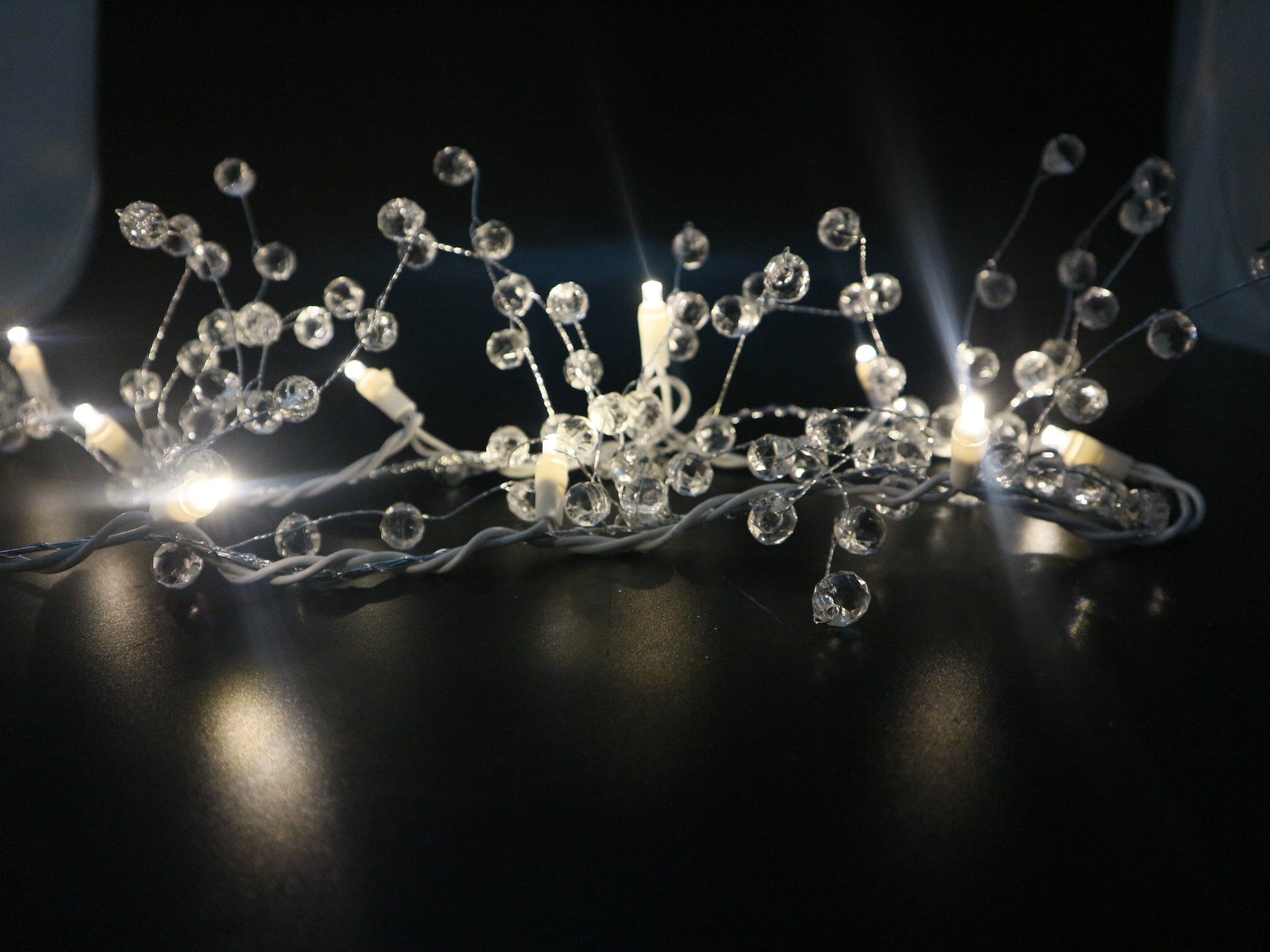 Lighted Acrylic Crystal Berry Garland Centerpiece Holiday - Etsy