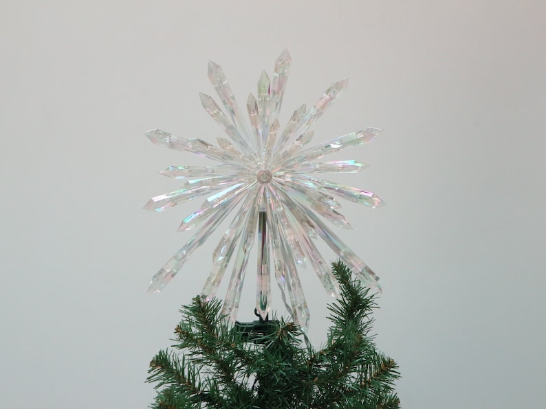 14 Lighted Starburst Snowflake Tree Topper Christmas - Etsy