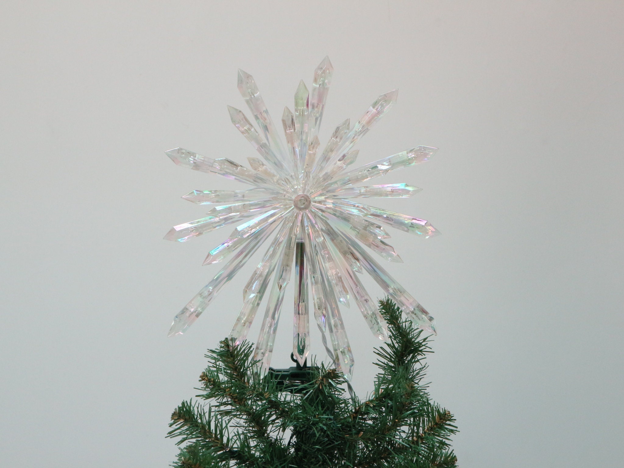 14 Lighted Starburst Snowflake Tree Topper Christmas - Etsy