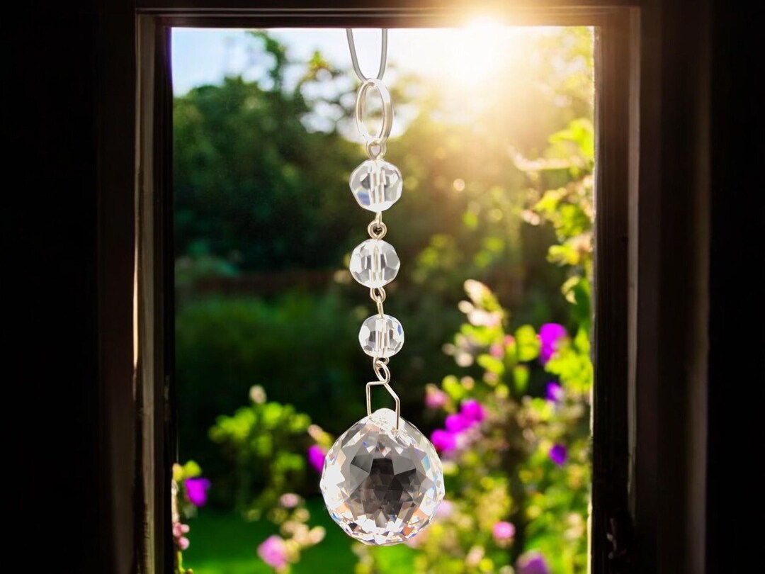 Set of 12 - Chandelier Crystal Ball(30mm) Hanging Ornament Holiday ...