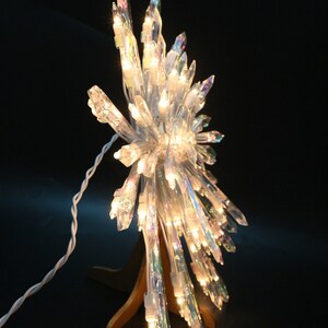 14" Lighted Starburst Snowflake Tree Topper Christmas Holiday 37 Lights ...