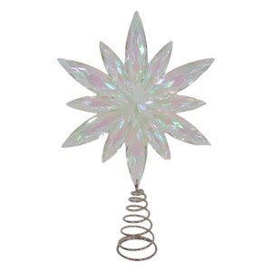12" AB Acrylic Crystal Snowflake Tree Topper Christmas Holiday Decor - Etsy