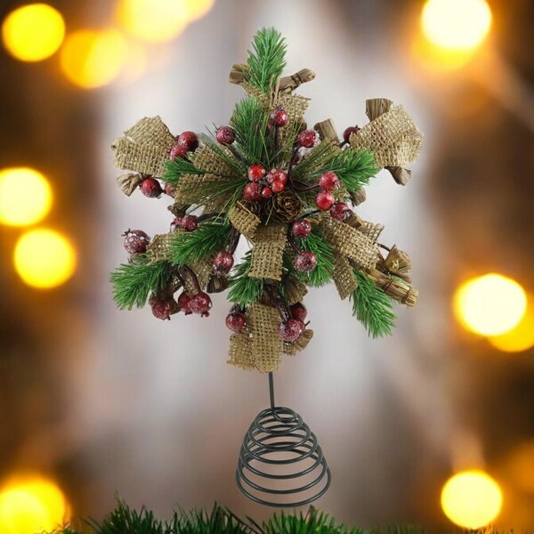 Burlap Tree Topper - Etsy