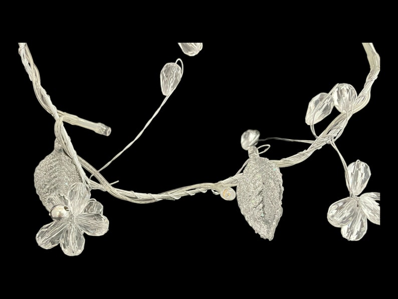 6' Acrylic Beaded Flower Garland String Light Party Holiday Decor - Etsy