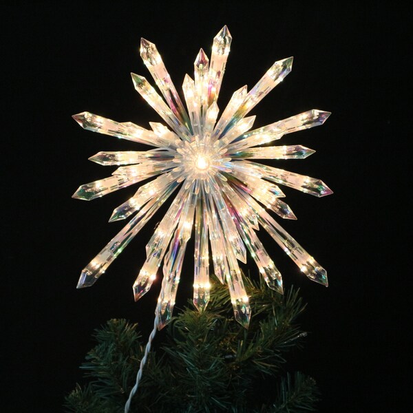 Starburst Lighted Christmas Tree Topper - Etsy