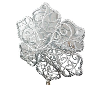 12" AB Acrylic Crystal Snowflake Tree Topper Christmas Holiday Decor - Etsy