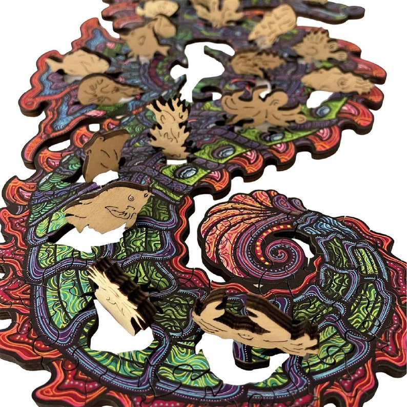 Hippocampus Wooden Jigsaw Puzzle – Unique Animal Pieces, Adult Gift - Etsy