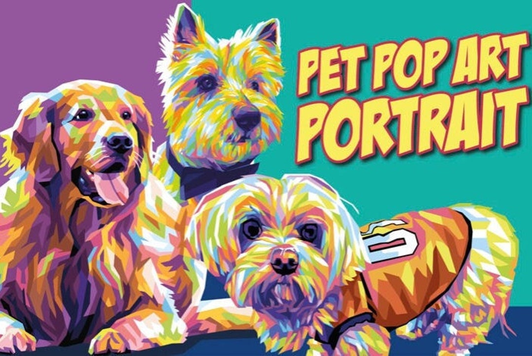 Your Pet in a Beautiful Pop Art - Etsy