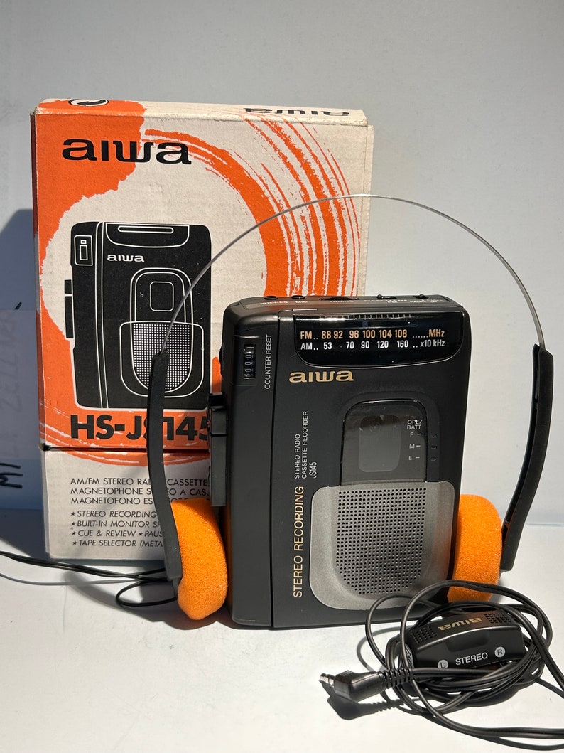 Aiwa AM/FM Stereo Radio Cassette Recorder Hs-js145, Restored and Fully ...