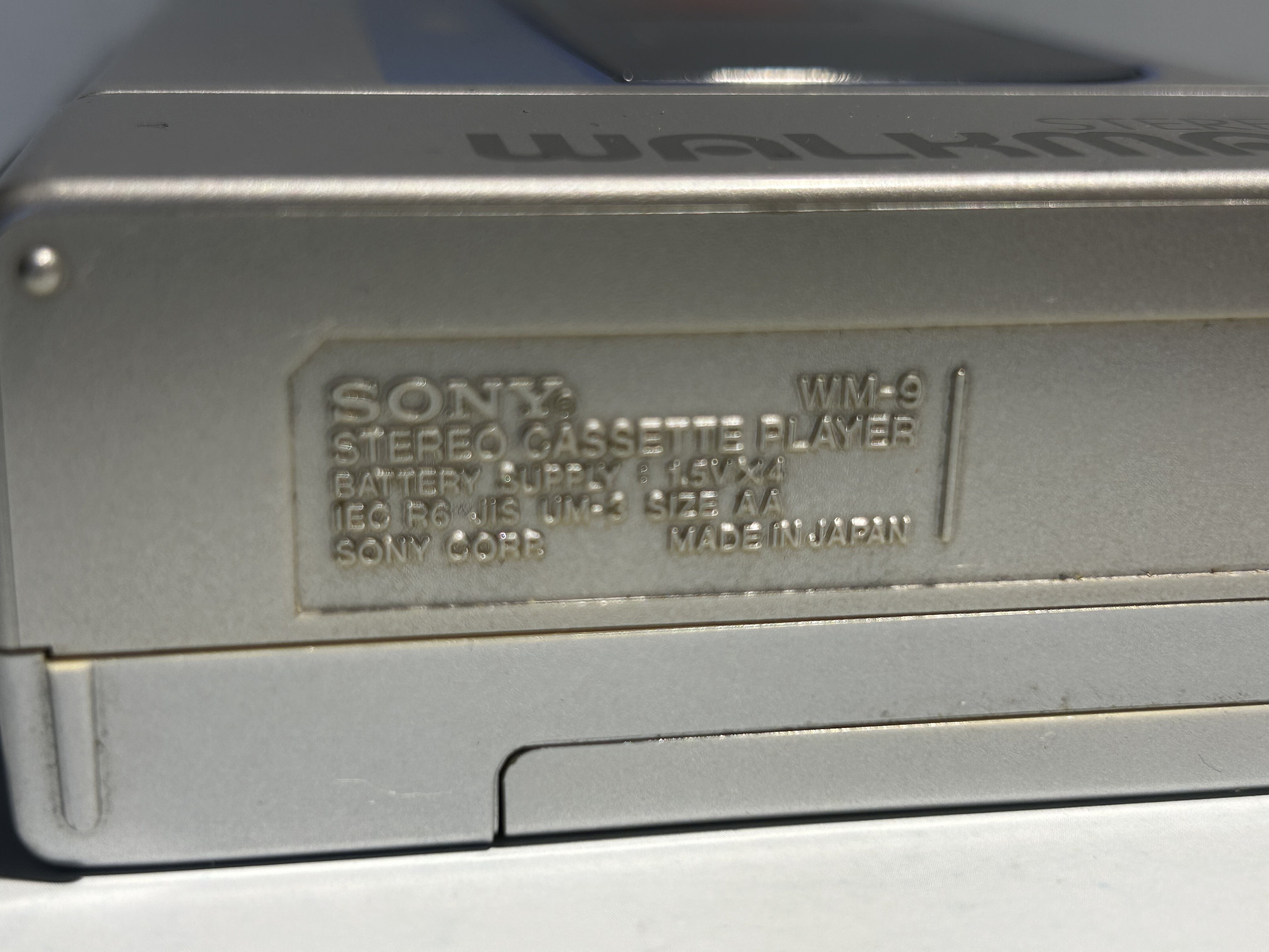 Sony Walkman Wm-9 1983, Restored and Fully Functional - Etsy